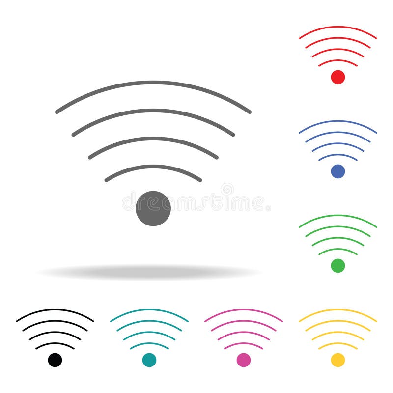 WIFI Icon. Elements in Multi Colored Icons for Mobile Concept and Web ...