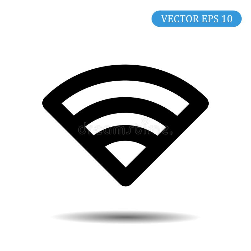 Black WIFI icon.EPS 10 stock illustration. Illustration of electronic ...