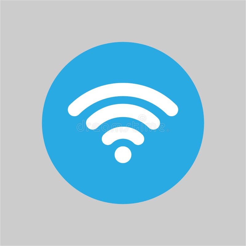 Wifi Icon Flat Design. Vector Illustration Stock Vector - Illustration ...