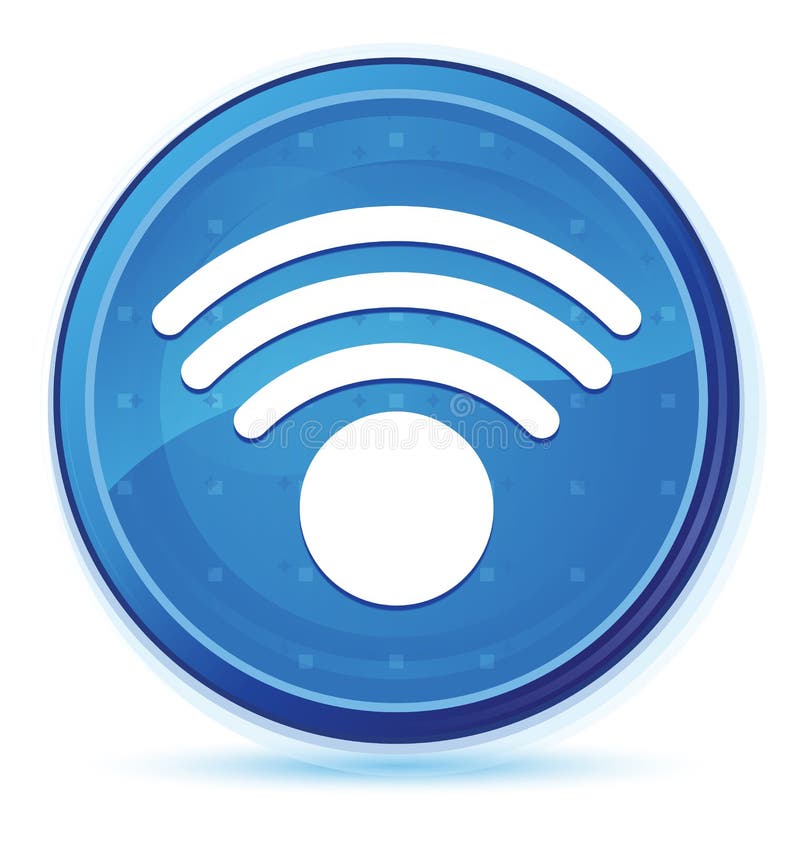Wifi Icon Midnight Blue Prime Round Button Stock Vector - Illustration ...