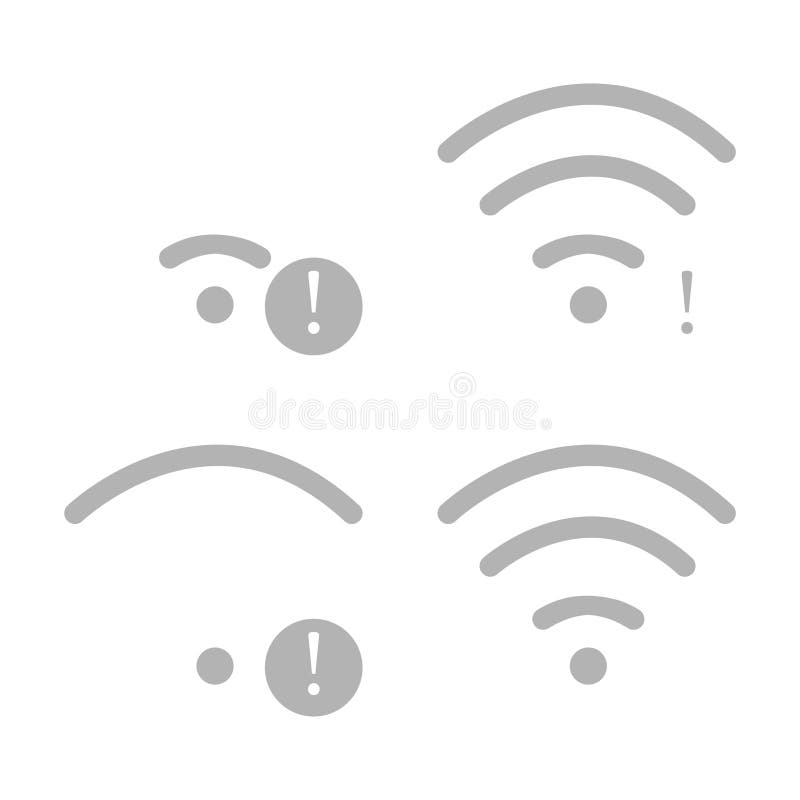 Wifi Icon, Wifi Problem Concept, Vector Illustration Stock Vector ...