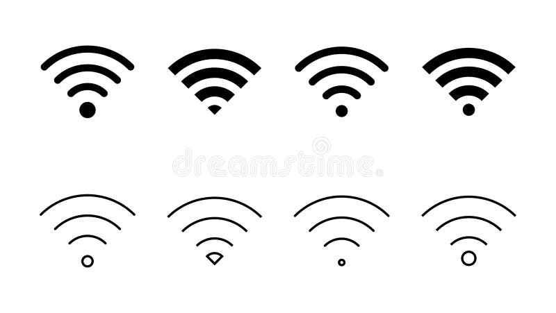 Wifi Icon . Signal Vector Icon. Wireless Icon Vector Stock Vector ...