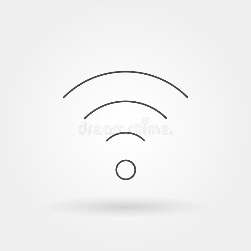 Wifi Router Security Illustration with Padlock and Signal Symbol Stock ...