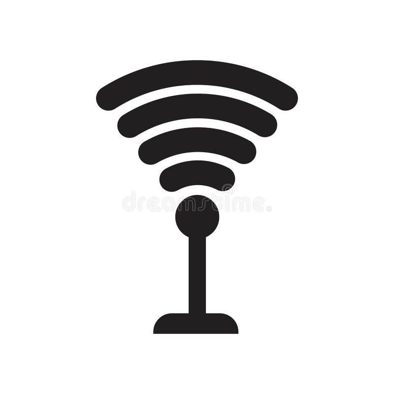 Wifi Icon Vector Isolated on White Background, Wifi Sign , Line Stock ...