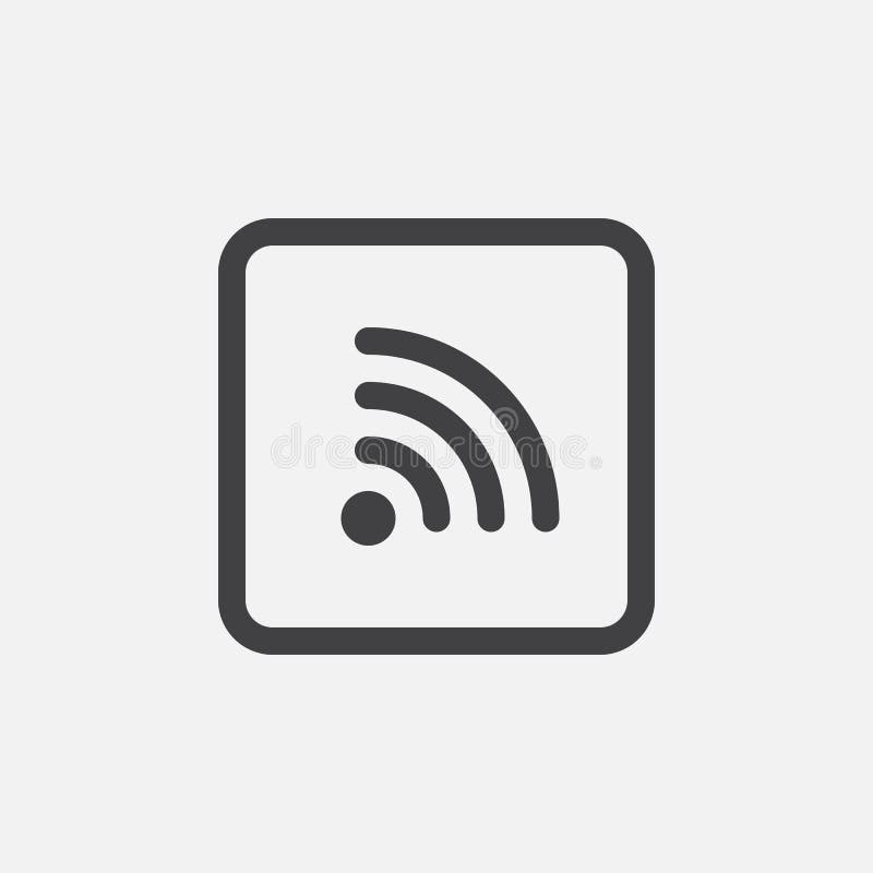 Wifi Icon, Vector Logo Illustration, Pictogram Isolated on White. Stock ...