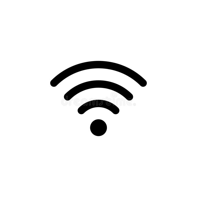 Wifi Icon Vector. Signal Vector Icon Stock Vector - Illustration of ...