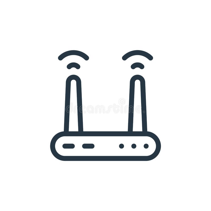 Wifi Icon Vector from Smarthome Concept. Thin Line Illustration of Wifi ...