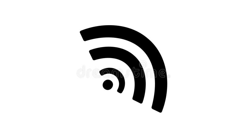 WIFI Icon Vector, Wireless Internet Sign Isolated on White Background ...