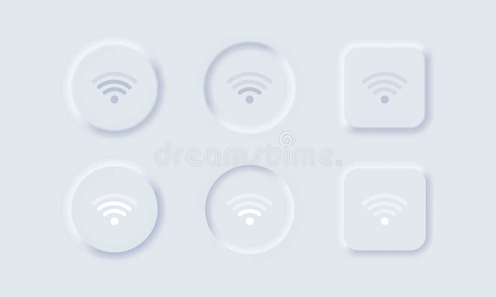 WIFI Icon Vector. Wireless Internet Sign. UI Icons Set. Wi Fi Icon. Vector Stock Vector ...