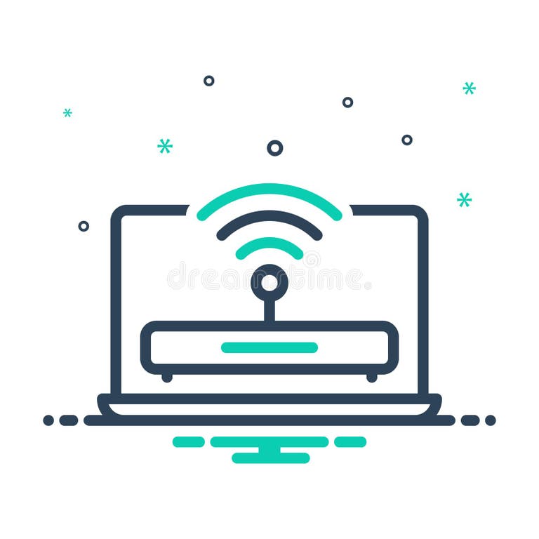 Mix Icon for Wifi, Wireless and Devices Stock Vector - Illustration of wifi, connection: 364311815