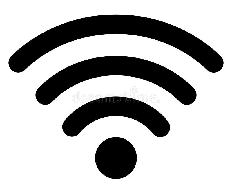 Wifi Icon Wireless Internet Network Connection Signal Stock Vector ...