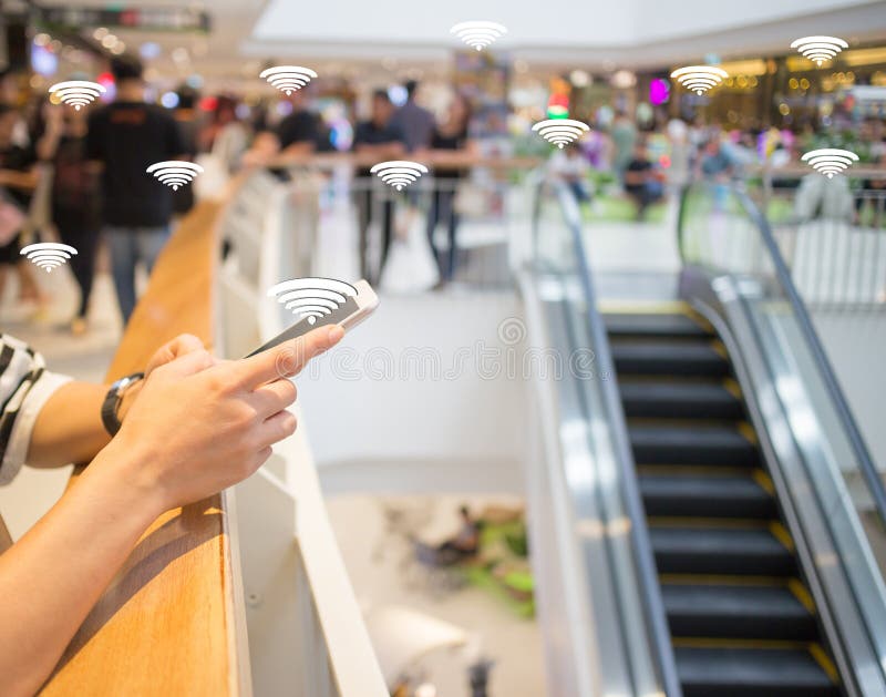 WiFi Internet Connection Wireless Smartphones Stock Photo - Image of ...