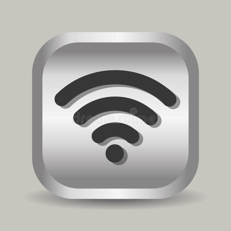 Wifi internet Line icon stock illustration. Illustration of network ...