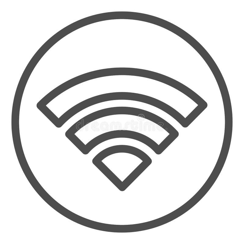 Wifi Internet Solid Icon. Wireless Network Signal Coverage Symbol ...