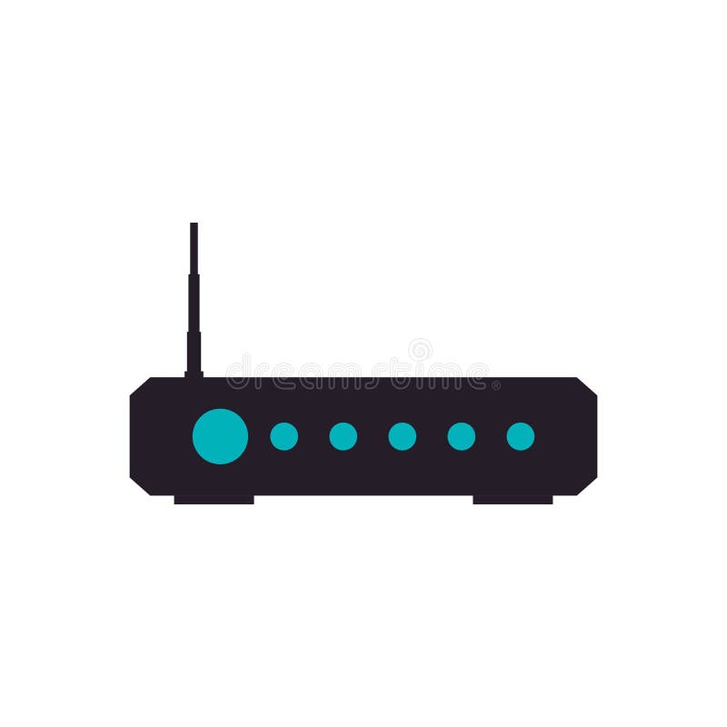 Wifi internet modem stock illustration. Illustration of digital - 89393733