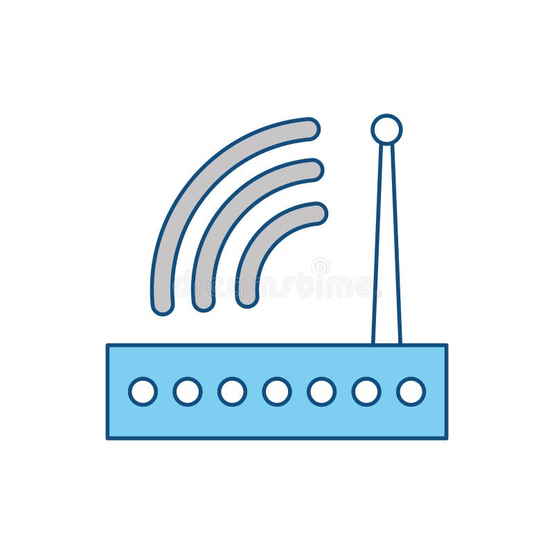 Wifi internet router stock vector. Illustration of electronic - 98274089