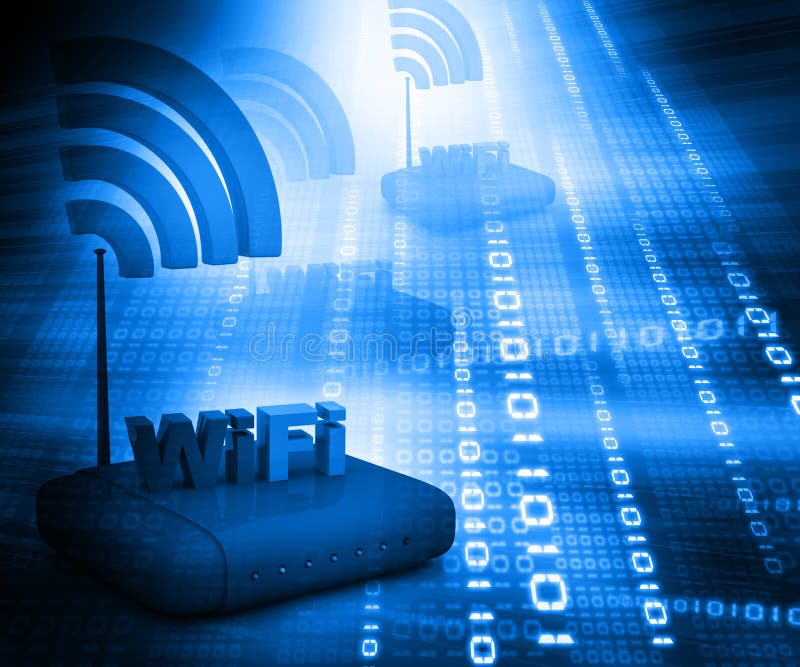 Wifi Internet Router Switch Modem Stock Illustration - Illustration of ...