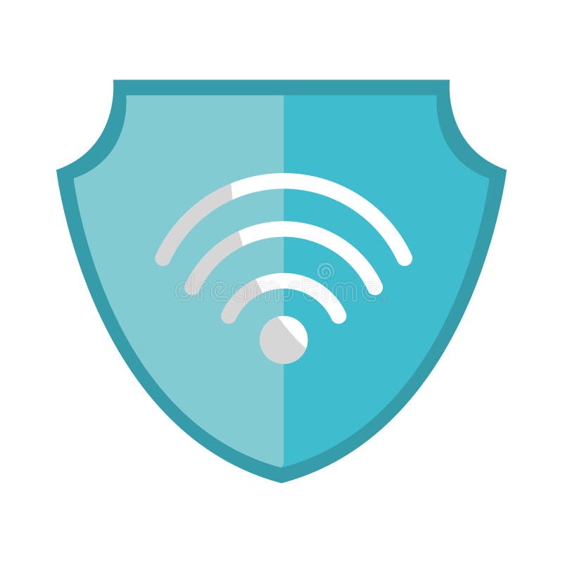 Internet, Shield, Lock, Security Turquoise Highlight Circle Point ...