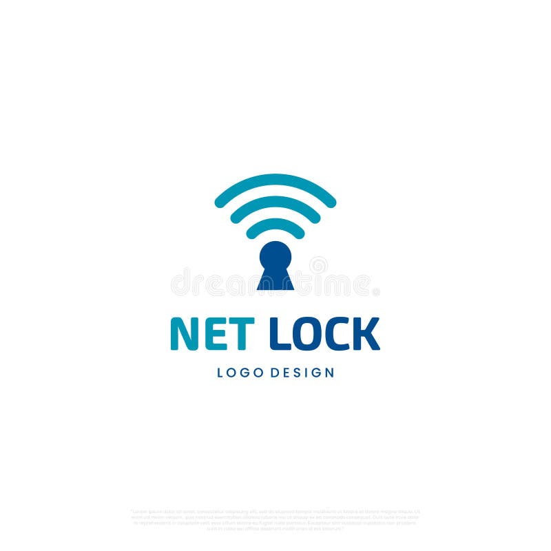 Wifi Lock Logo. Wi-fi Icon Combine with Key Hole Logo Design Modern ...