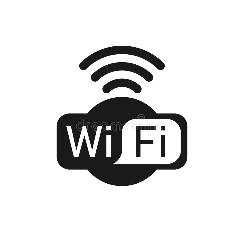 Wifi Logo Icon. Vector Illustration, Flat Design Stock Illustration ...