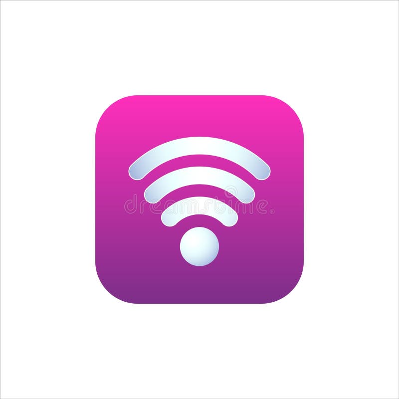 Wifi Logo for Mobile Application. Stock Illustration - Illustration of ...