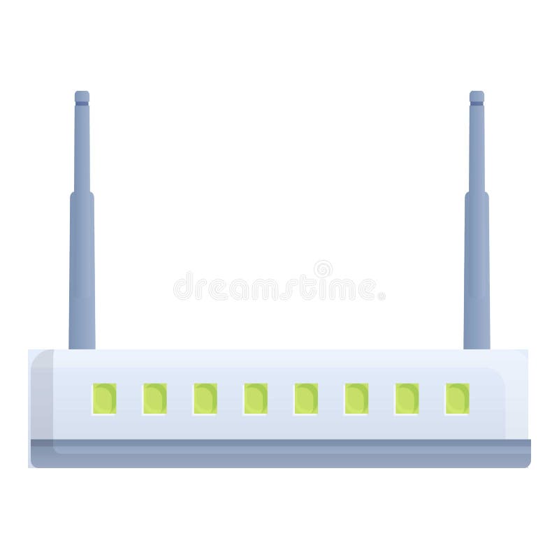 Wifi Modem Hardware Icon, Cartoon Style Stock Vector - Illustration of ...