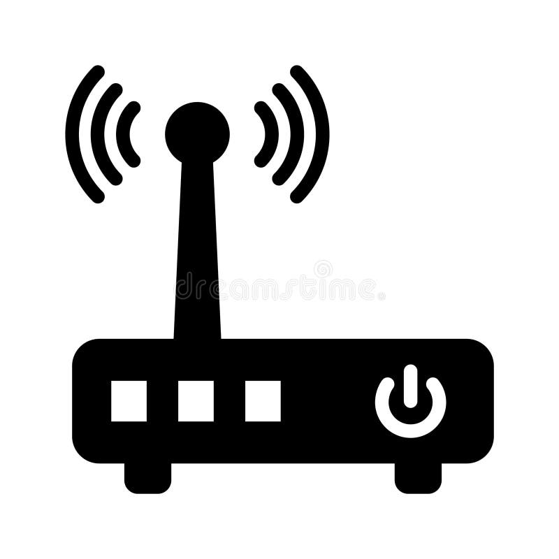 WiFi Modem Icon Symbolizing Wireless Internet Connectivity and ...