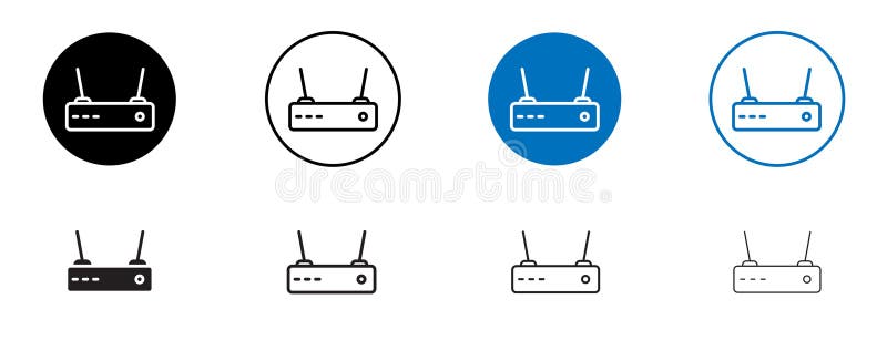 Wifi modem icon vector stock vector. Illustration of sign - 348159470
