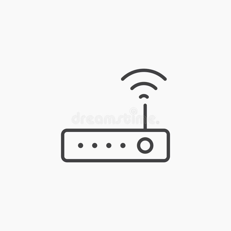 Wifi modem icon vector stock vector. Illustration of home - 348313136