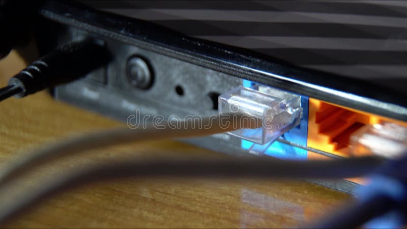 Wifi Modem, Internet Connection, Pins in the Modem, Stock Video - Video ...