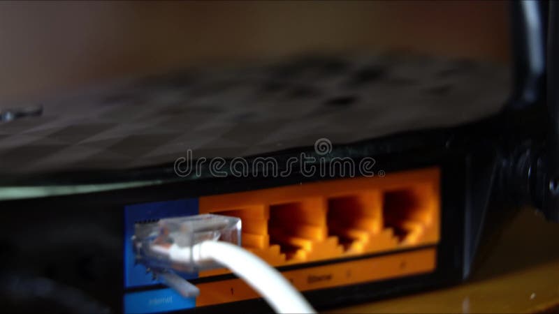 Wifi Modem, Internet Connection, Pins in the Modem, Stock Footage ...