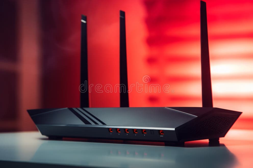 Wifi Modern Router. Generate Ai Stock Illustration - Illustration of ...