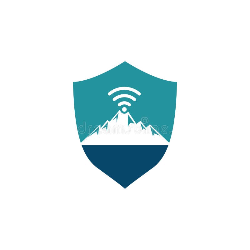 Wifi Mountain Logo Icon Design. Mountain Signal Icon Stock Vector ...