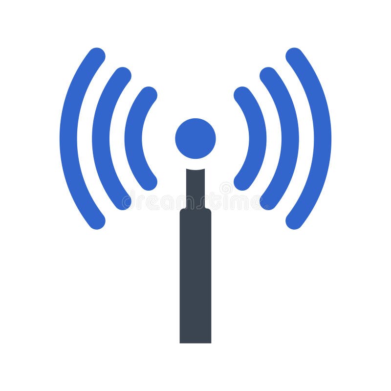 Wifi Network, Internet Zone Icons Set Stock Illustration - Illustration ...