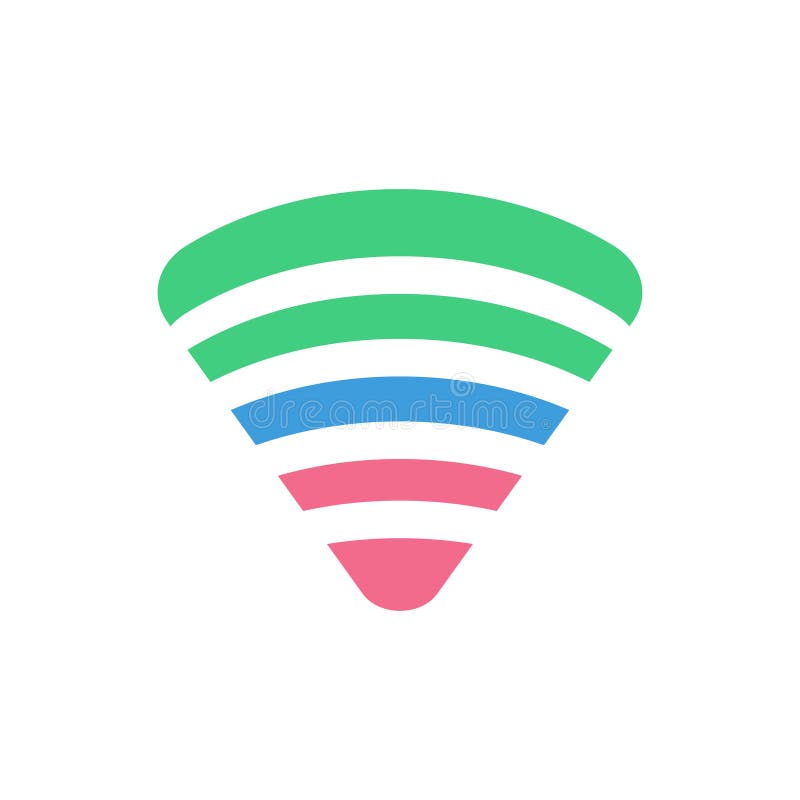 Wifi Network Icon, Modern Flat Design Color Sign Vector Stock ...