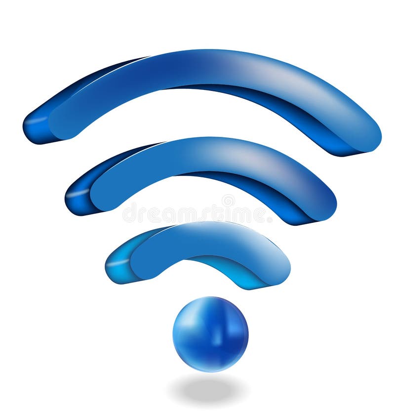 Wifi Network, Internet Zone Icons Set Stock Illustration - Illustration ...
