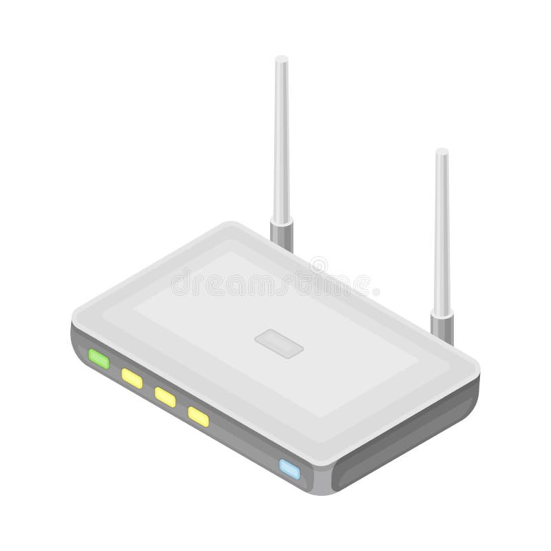 Wifi Router with Antenna As Wireless Network Communication Technology ...