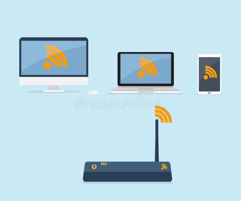 WiFi Device 3D Icon stock illustration. Illustration of minimal - 359291891