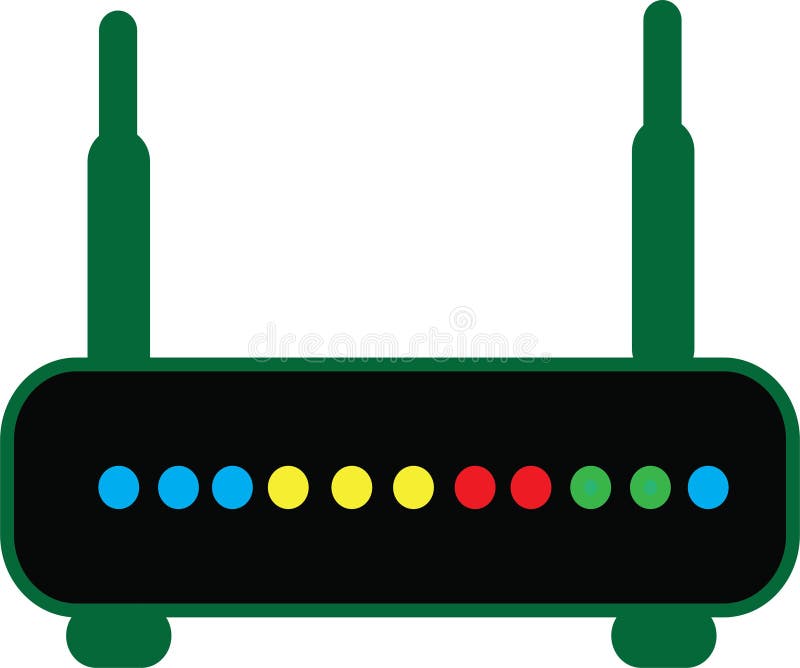 Wifi Router Design in Illustrator As a Design Stock Vector ...