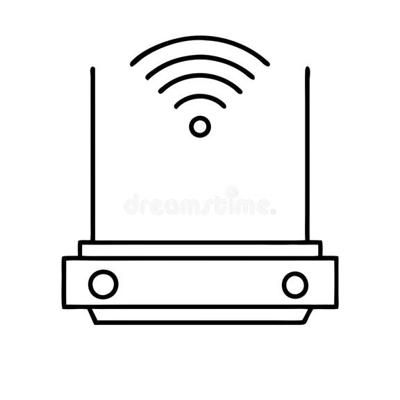 WiFi Router Icon: Wireless Network, Internet Connection, Signal, Modem ...