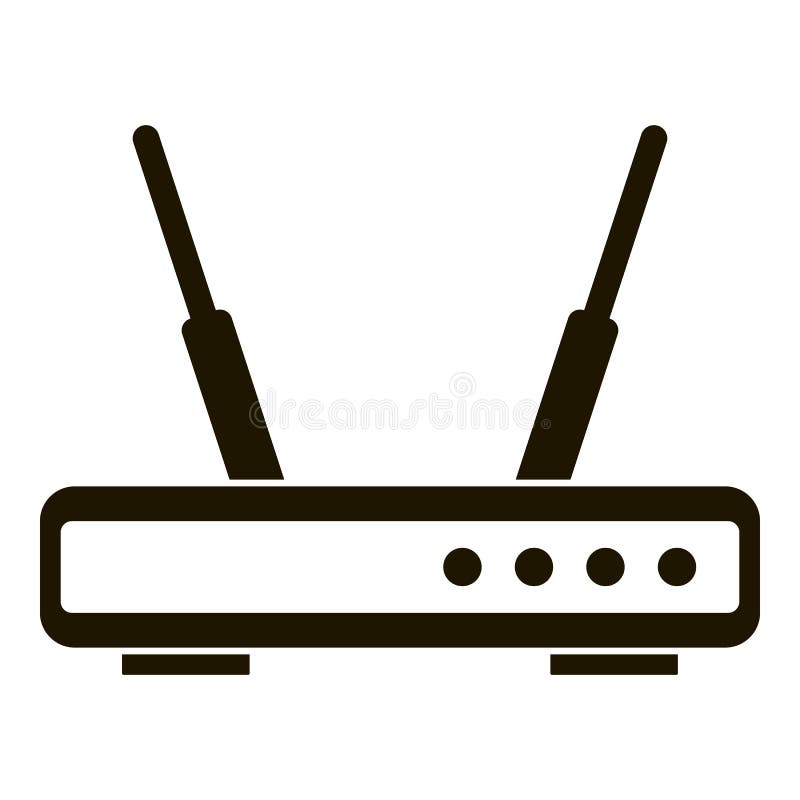 Wifi Router Icon, Simple Style Stock Vector - Illustration of group ...