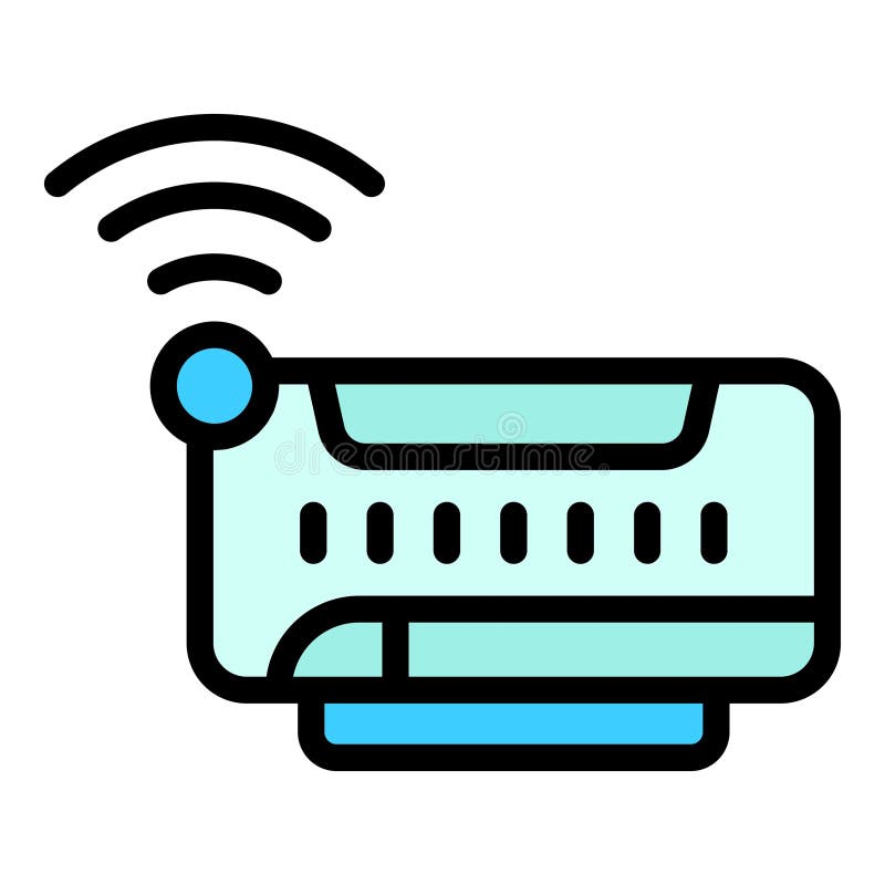 Router icon, simple style stock vector. Illustration of digital - 81992891