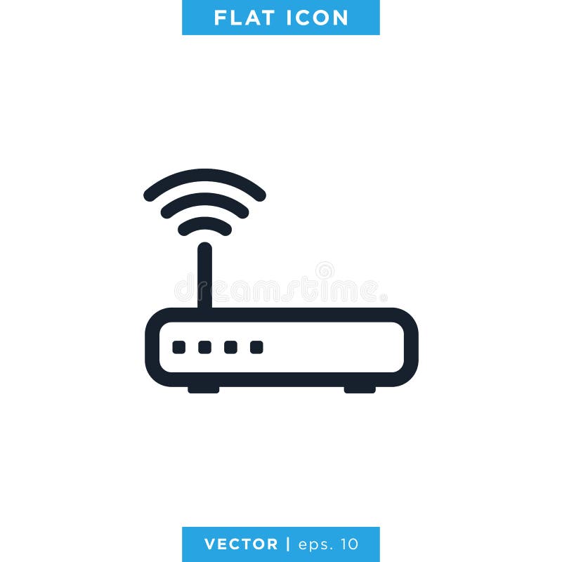 Wifi Router Icon Vector Logo Design Template Stock Vector ...