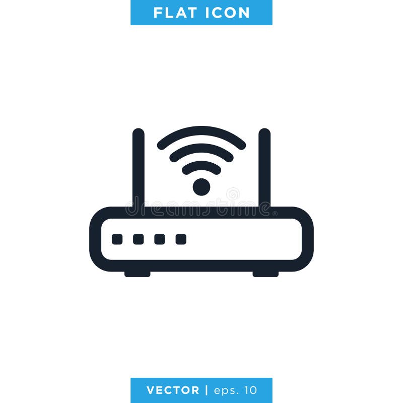 Wifi Router Icon Vector Logo Design Template Stock Vector ...