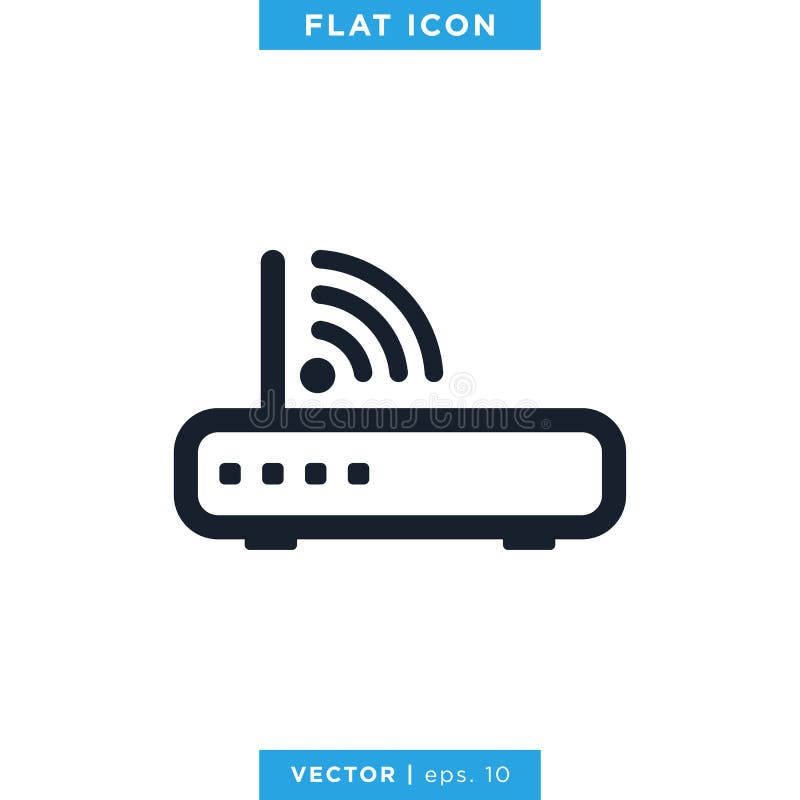 Wifi Router Icon Vector Logo Design Template Stock Vector ...