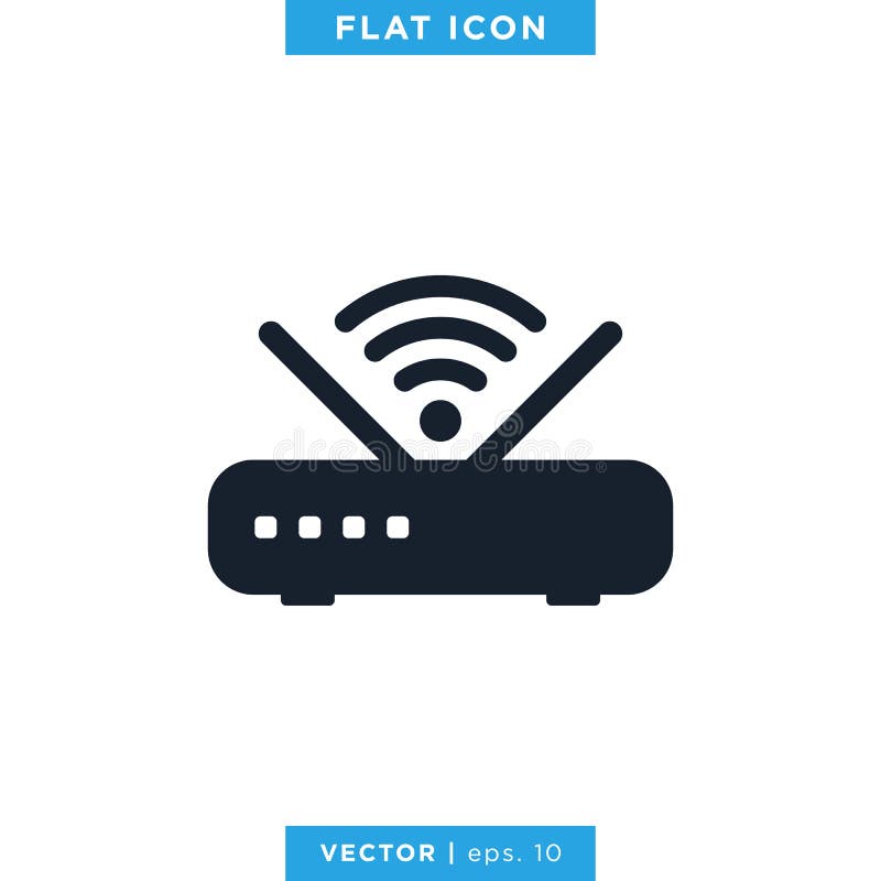 Wifi Router Icon Vector Logo Design Template Stock Vector ...