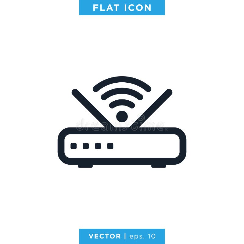 Wifi Router Icon Vector Logo Design Template Stock Vector ...