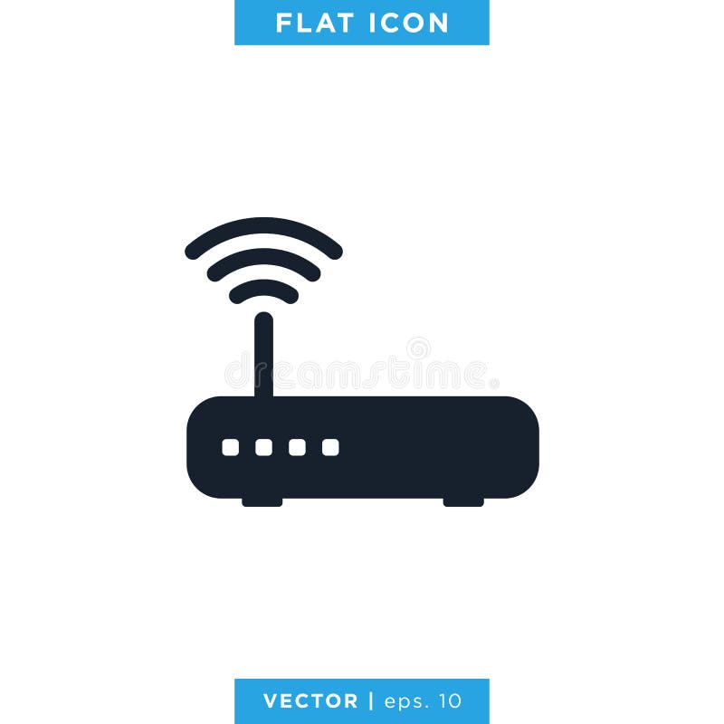 Wifi Router Icon Vector Logo Design Template Stock Vector ...