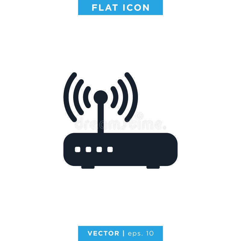 Wifi Router Icon Vector Logo Design Template Stock Vector ...