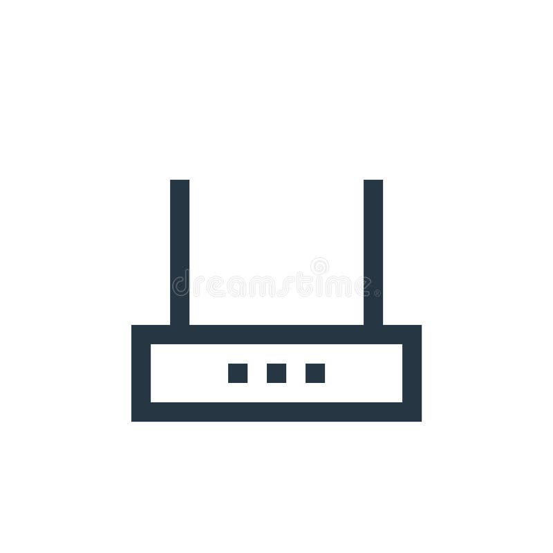 Wifi Router Icon Vector from Network Concept. Thin Line Illustration of ...